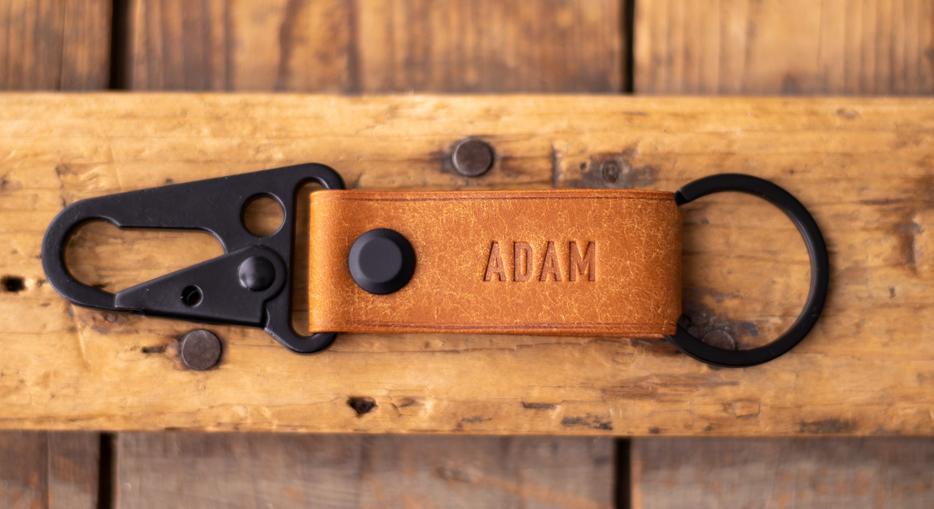 Leather Key Chain - Handmade Leather Key Chain – The Flint & Steel ...